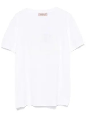 TWINSET Logo-embroidered T-shirt