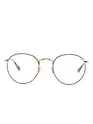 Ray-ban Round Frame Glasses - Gold