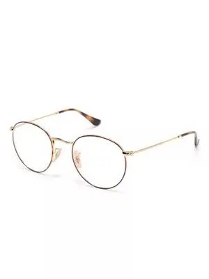 Ray-ban Round Frame Glasses - Gold