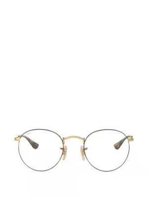 Ray-ban Round Frame Glasses - Gold