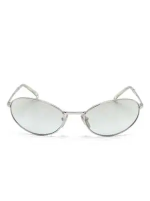 Prada Oval-frame Sunglasses - Silver