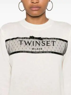 TWINSET Logo-embroidered Sweater