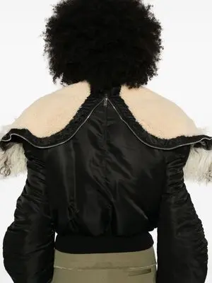 Alexander McQueen Shearling-collar Bomber Jacket