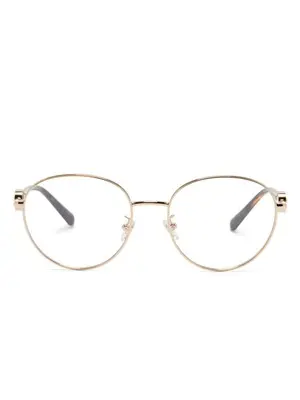 Versace Round-frame Glasses - Brown