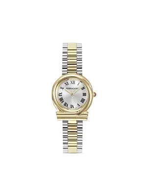 FERRAGAMO Gancini Twisted 28mm Watch - Silver