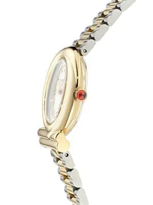 FERRAGAMO Gancini Twisted 28mm Watch - Silver