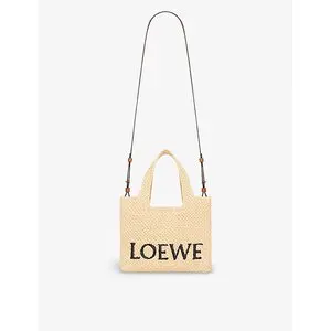 Loewe X Paula's Ibiza Small Raffia Tote Bag - Natural