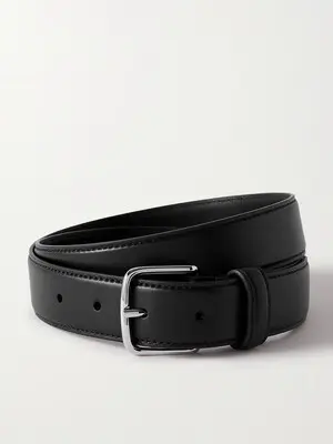 THE ROW Leather Belt - Black