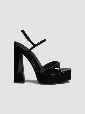 Schutz Arlene 152mm Patent Leather Platform Sandals