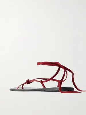 THE ROW Suede Sandals