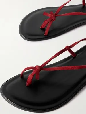 THE ROW Suede Sandals
