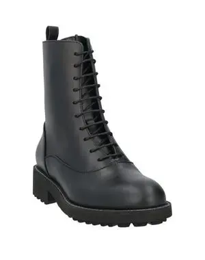 Fabiana Filippi Leather Lace-up Ankle Boots - Black