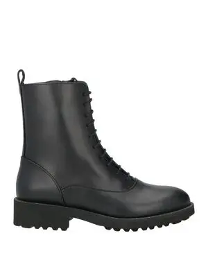 Fabiana Filippi Leather Lace-up Ankle Boots - Black
