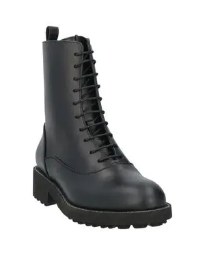 Fabiana Filippi Leather Lace-up Ankle Boots - Black