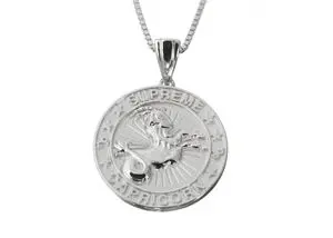 Supreme Jacob&co Capricorn Zodiac Pendant - Sterling Silver