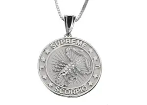 Supreme Jacob&co Scorpio Zodiac Pendant - Sterling Silver