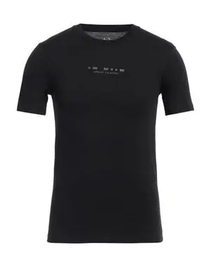 Armani Exchange Man T-shirt Navy Size Xs Organic Cotton Black
