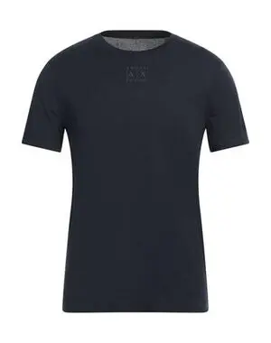 Armani Exchange Man T-shirt White Size Xxl Pima Cotton Blue