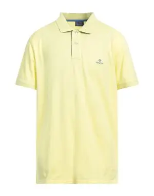 Gant Polo Shirt Size Cotton, Elastane - Yellow