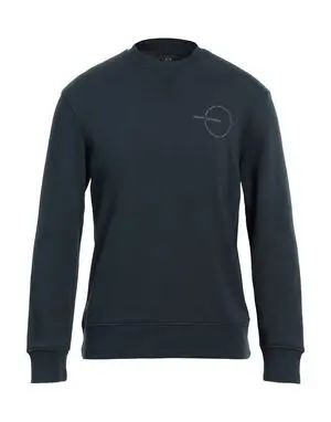 Armani Exchange Cotton Polyester Elastane Sweatshirt - Blue