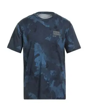 Armani Exchange Man T-shirt Military Green Size Xs Cotton Navy Blue