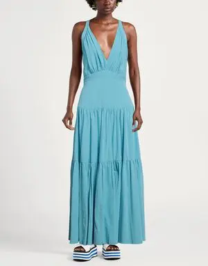 MANILA GRACE Flared Maxi Dress