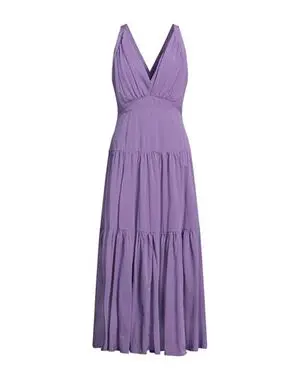 MANILA GRACE Flared Maxi Dress - Purple