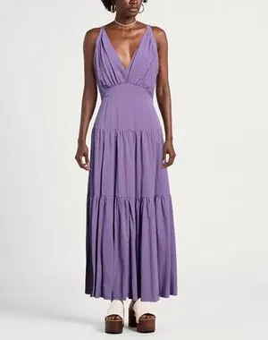 MANILA GRACE Flared Maxi Dress