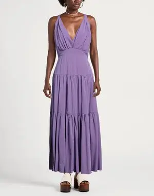 MANILA GRACE Flared Maxi Dress
