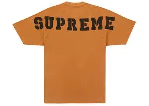 Supreme Stencil Thermal Short Sleeve Top - Orange