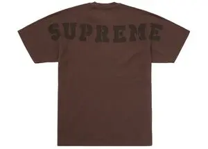 Supreme Stencil Thermal Short Sleeve Top - Brown