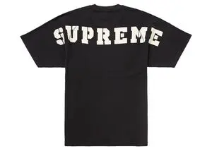 Supreme Stencil Thermal Short Sleeve Top - Black