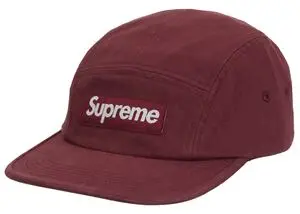 Supreme Denim Camp Cap - Red