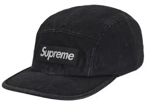 Supreme Denim Camp Cap - Black