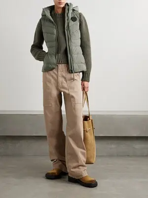 Canada Goose Clair Hooded Padded Down Vest - Green