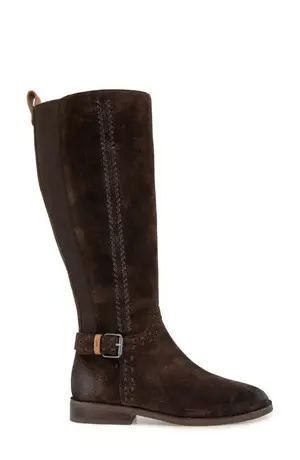 Gentle Souls By Kenneth Cole Elmwood Knee High Boots - Chocolate Suede