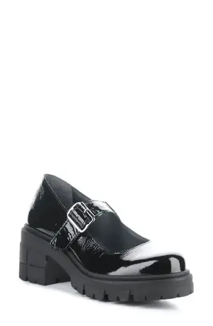 BOS. & CO. Banks Platform Mary Jane - Black Patent
