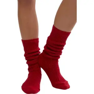 Free People Staple Slouch Socks Poppy