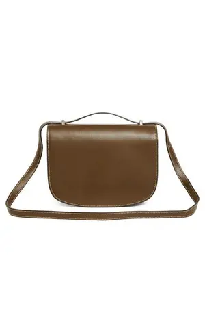 Savette Tondo 22 Leather Crossbody Bag - Mink