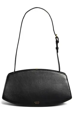 Savette The Florence Leather Shoulder Bag - Black