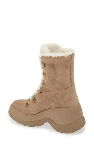 Moncler Resile Trek Faux Shearling Trim Bootie