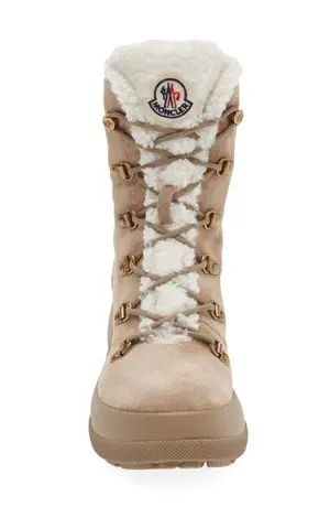 Moncler Resile Trek Faux Shearling Trim Bootie