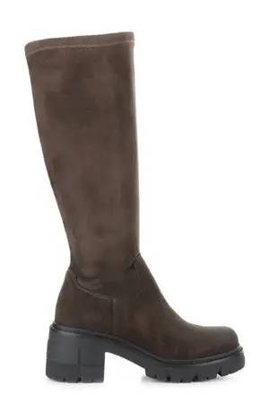 BOS. & CO. Brenna Waterproof Knee High Platform Boots - Brown/black
