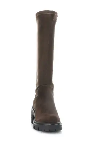 BOS. & CO. Brenna Waterproof Knee High Platform Boots - Brown/black