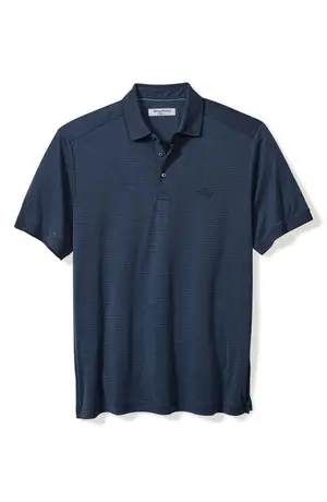 Tommy Bahama Bay Stripe Islandzone® Performance Polo Ocean Deep