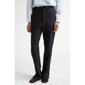 SETCHU Origami Pintuck Straight Leg Trousers