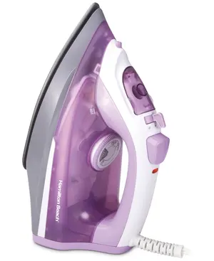 HAMILTON BEACH Steam Iron With Extra-glide Nonstick Soleplate