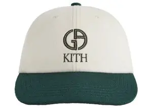 Kith X Giorgio Armani Two Tone Baseball Cap - Sandrift