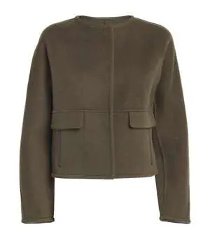 YVES SALOMON Wool-cashmere Structured Jacket