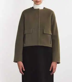 YVES SALOMON Wool-cashmere Structured Jacket